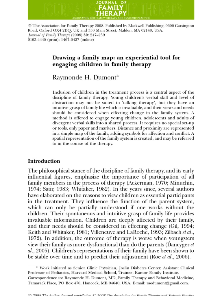 Drawing A Family Map | PDF | Family Therapy | Psychotherapy