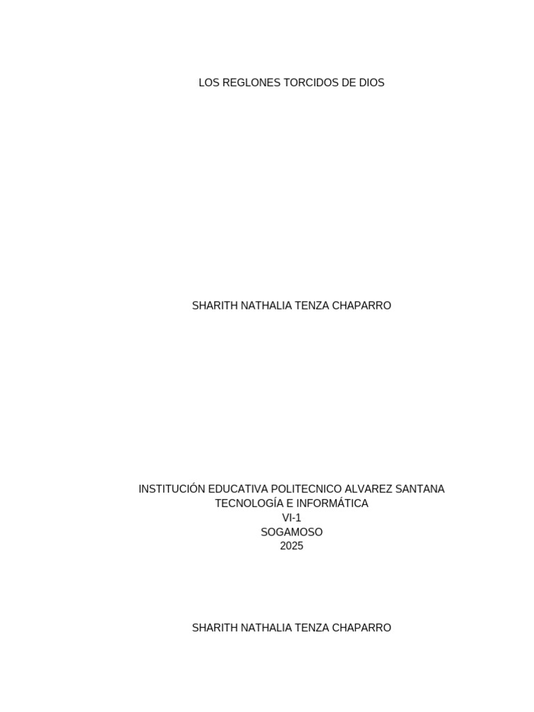 Análisis crítico de "Los reglones torcidos" | PDF