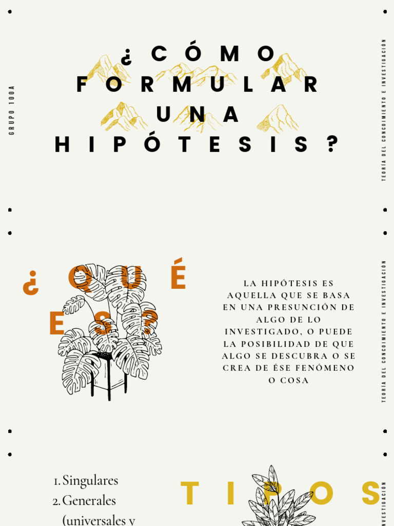 ¿Cómo Formular Una Hipótesis? | PDF | Teoría | Hipótesis