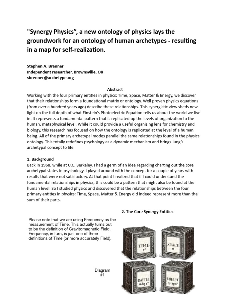 Synergy Physics: Mapping Human Archetypes | PDF | Physics | Theoretical ...