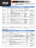 Hoja de Ruta - Semana de Gestión 2025 | PDF | Aprendizaje