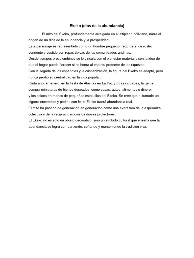 Mitos Leyendas Fabulas Cuentos Bolivia Extendido | PDF