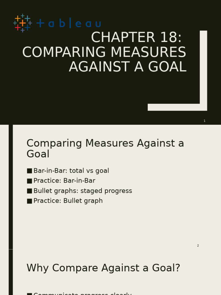 Goal Comparison Techniques in Data Visualization | PDF