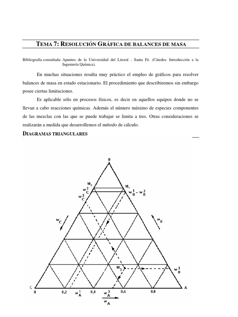 07-Resolucion Grafica de Balances de Masa | PDF | Triángulo | Física