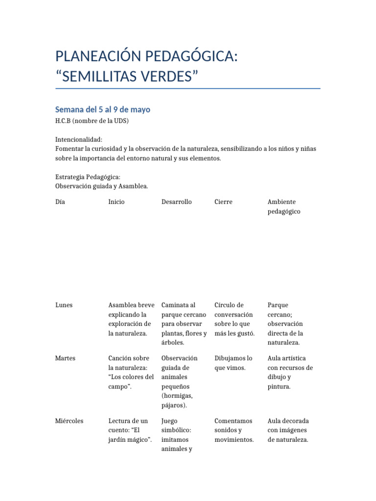 Semillitas Verdes: Explorando la Naturaleza | PDF | Reciclaje | Naturaleza