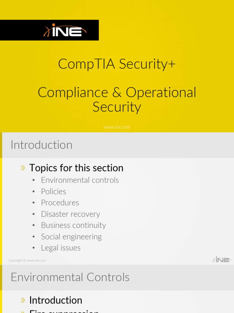 CompTIA Security+ Compliance Overview | PDF | Hard Disk Drive ...