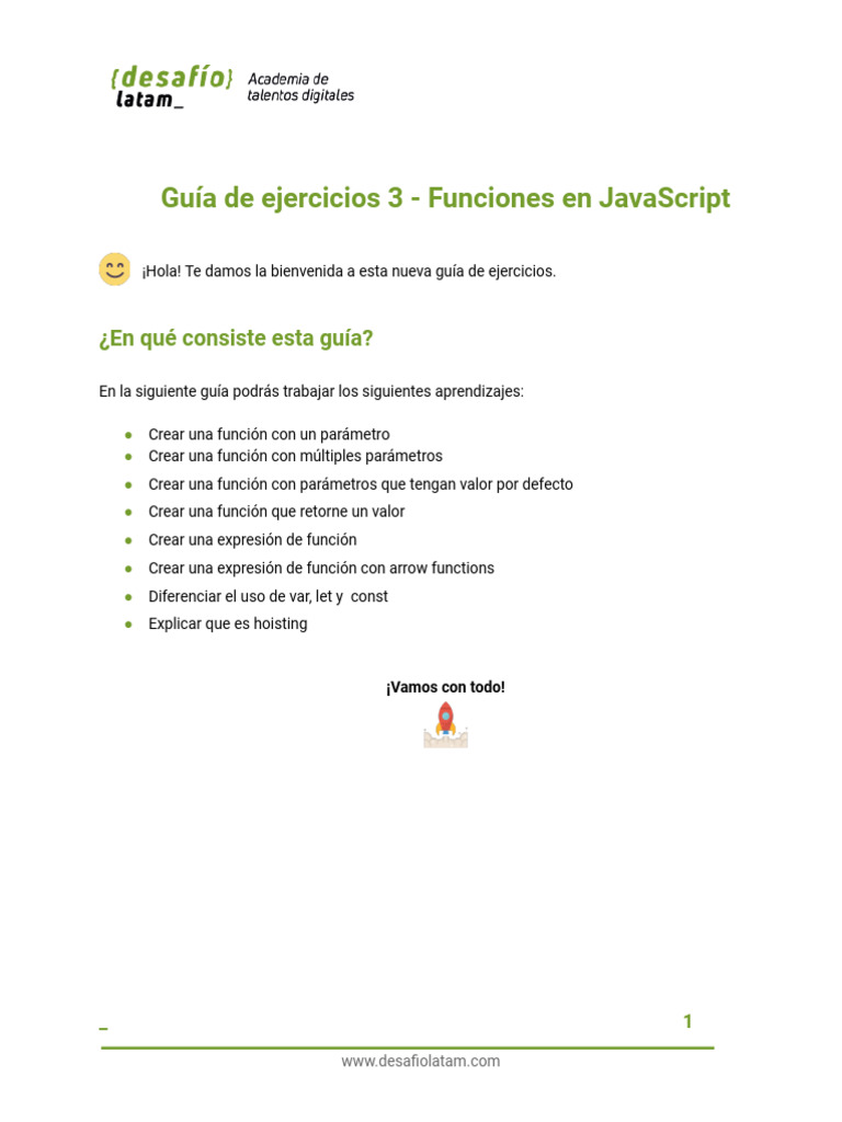Guía de Estudio - 03 Funciones | PDF | Función (Matemáticas) | Script Java