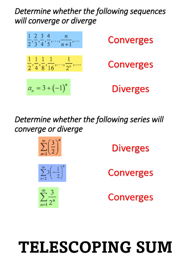 Divergence Test, Harmonic, P-Series | PDF | Functions And Mappings ...