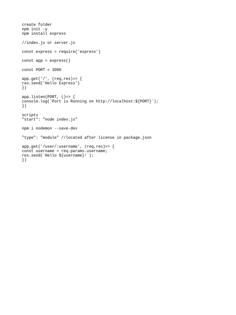 Express Js Codes | PDF