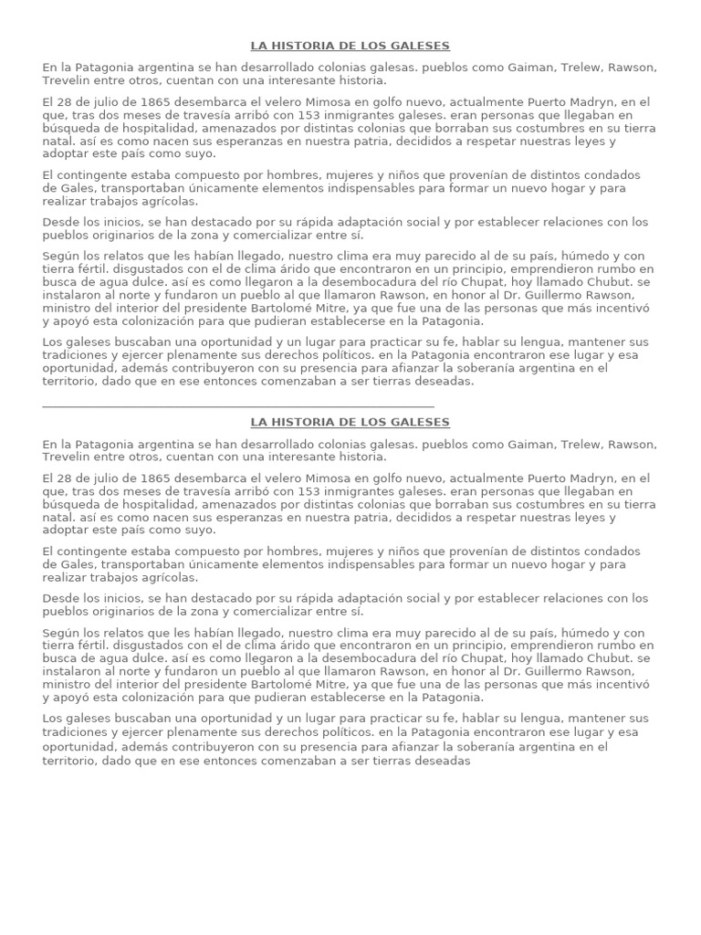 LA HISTORIA DE LOS GALESES | PDF