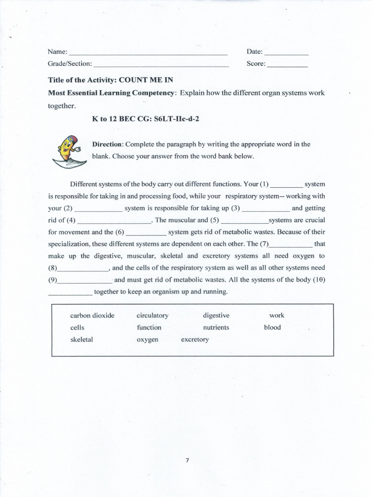 SCIENCE 6 - Activity Sheet #01 | PDF