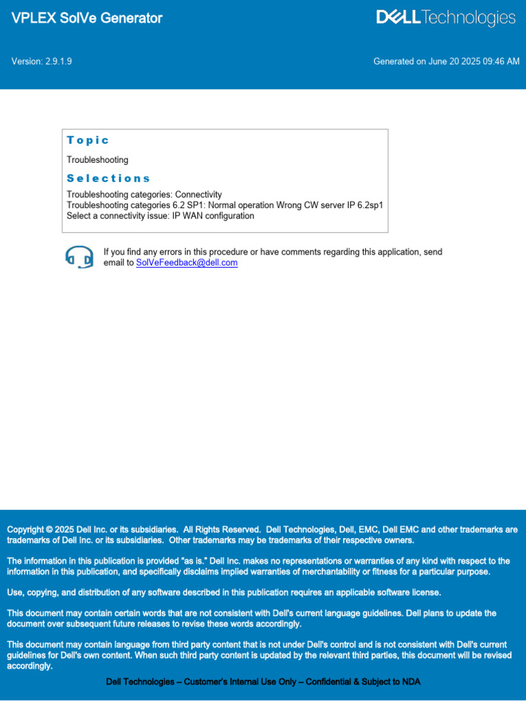 VPLEX Connectivity Troubleshooting Guide | PDF | Ip Address | Internet ...