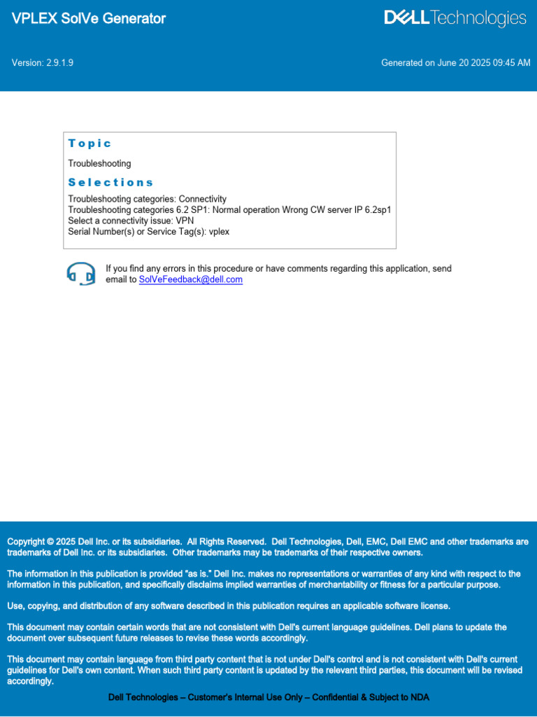 VPLEX Troubleshooting Connectivity | PDF | Virtual Private Network ...