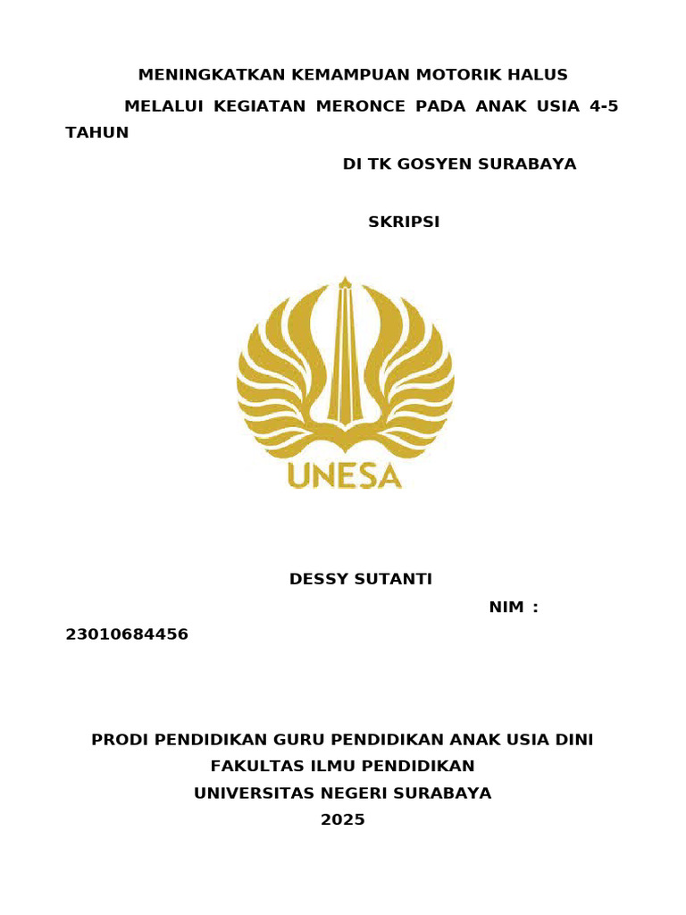 Skripsi Unesa | PDF