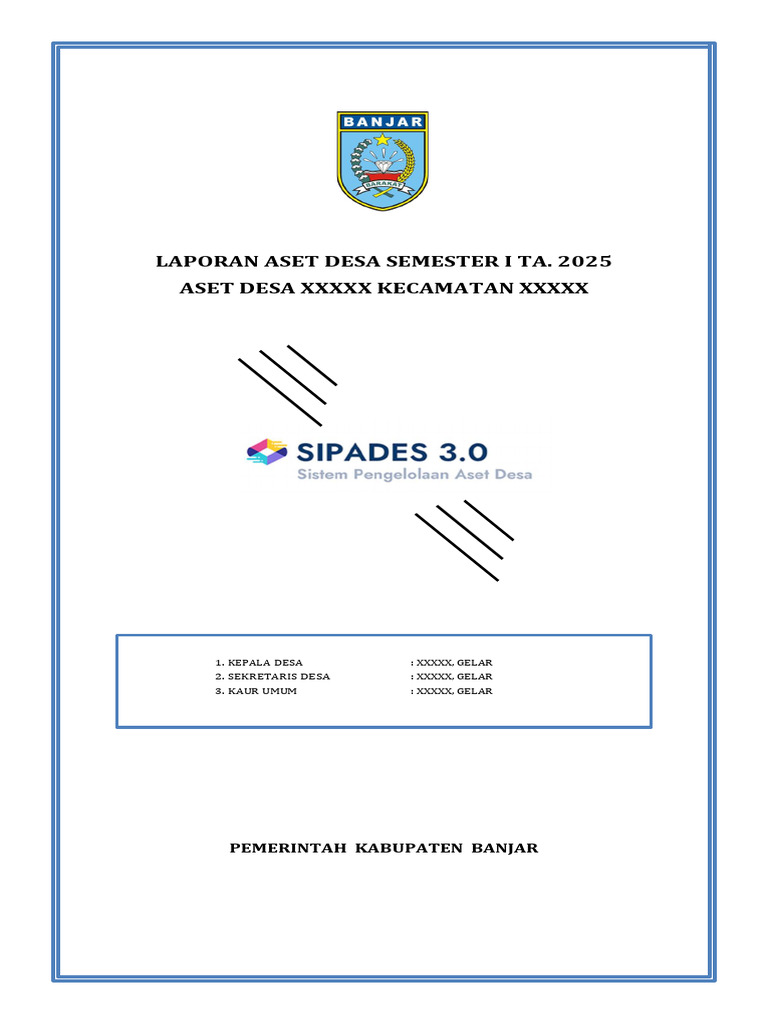 Laporan Inventaris Aset Desa 2025 | PDF