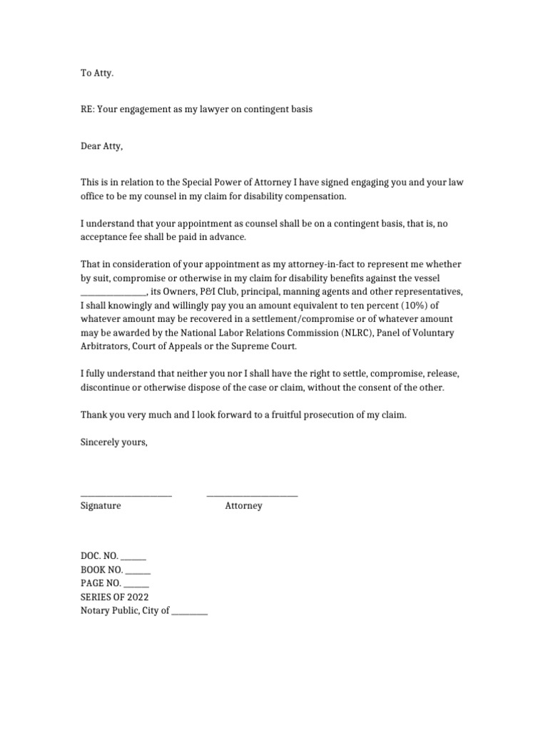 Engagement Letter | PDF