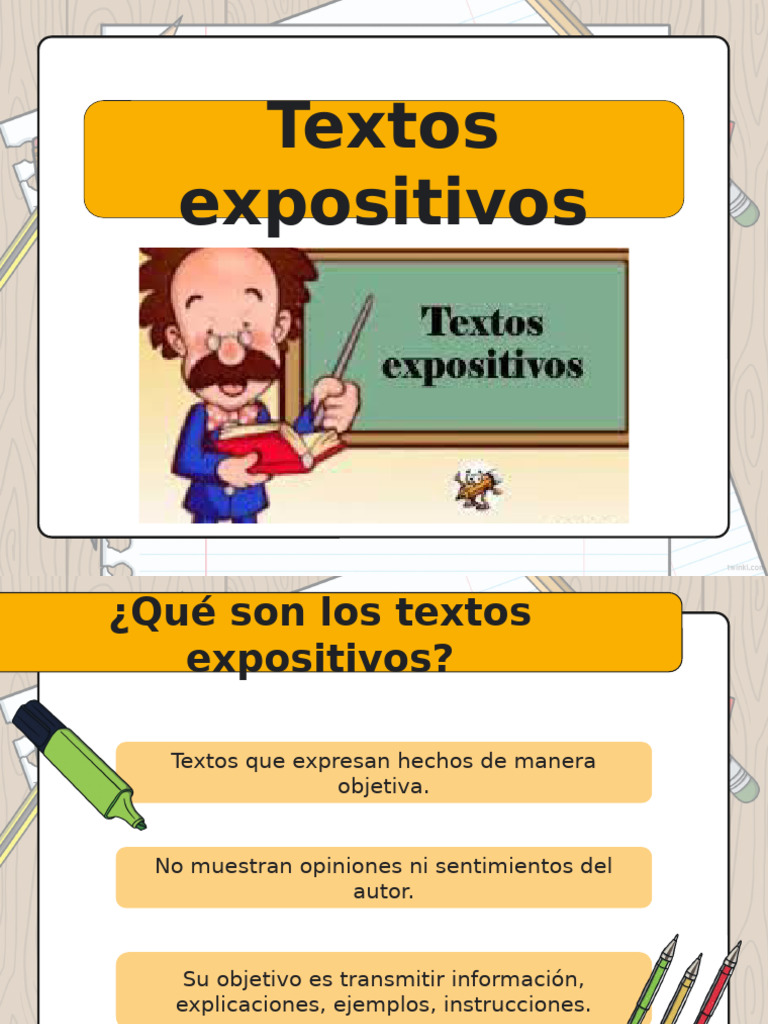 Características y ejemplos de textos expositivos | PDF | Información ...