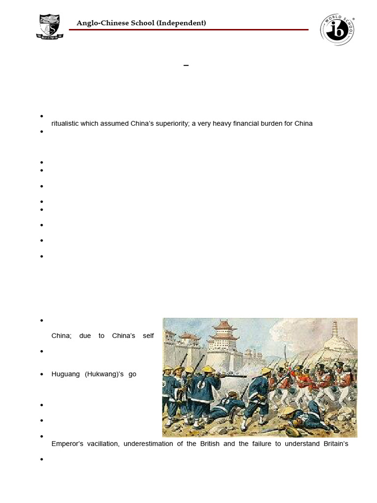 Decline To Qing China Notes Part 2 | PDF | Qing Dynasty | China