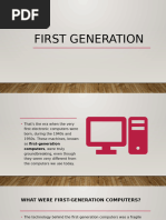 The 1ST Generation of Computers | PDF | Electronics | Vacuum Tube