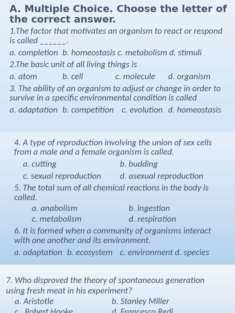 Quiz Earth and Life Science | PDF