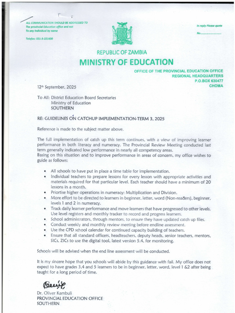 Guidelines for Catch-Up Implementation 2025 | PDF | Teachers | Learning