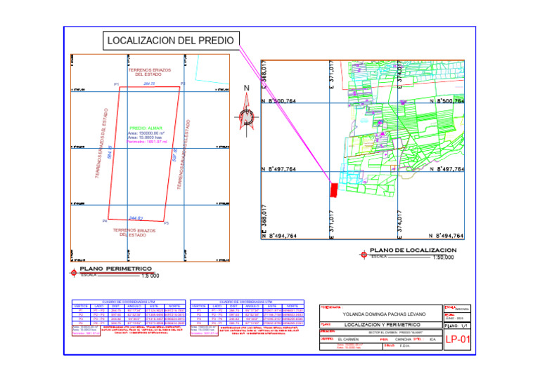 Plano Perimatrico Pachas Levano Victor Yupanqui Almar-Model | PDF
