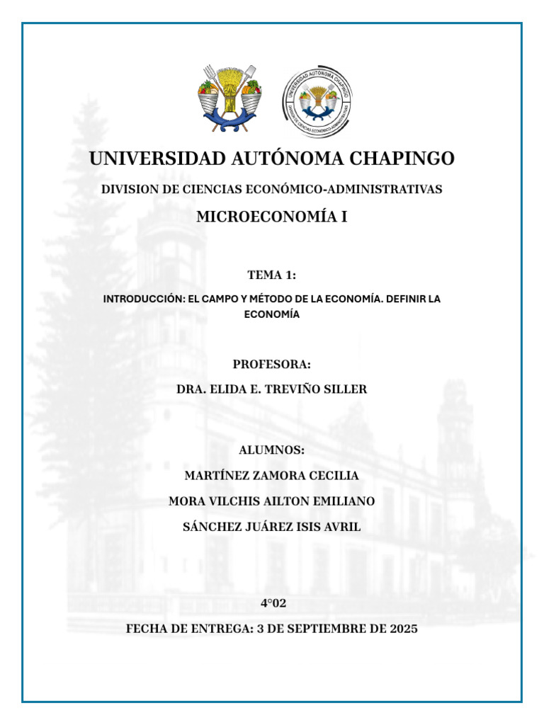 Micro Econom I A | PDF | Teoría | Costo de oportunidad