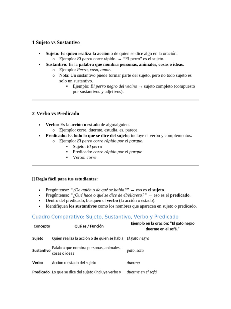 Identifica Sujeto y Predicado | PDF | Asunto (gramática) | Predicado ...