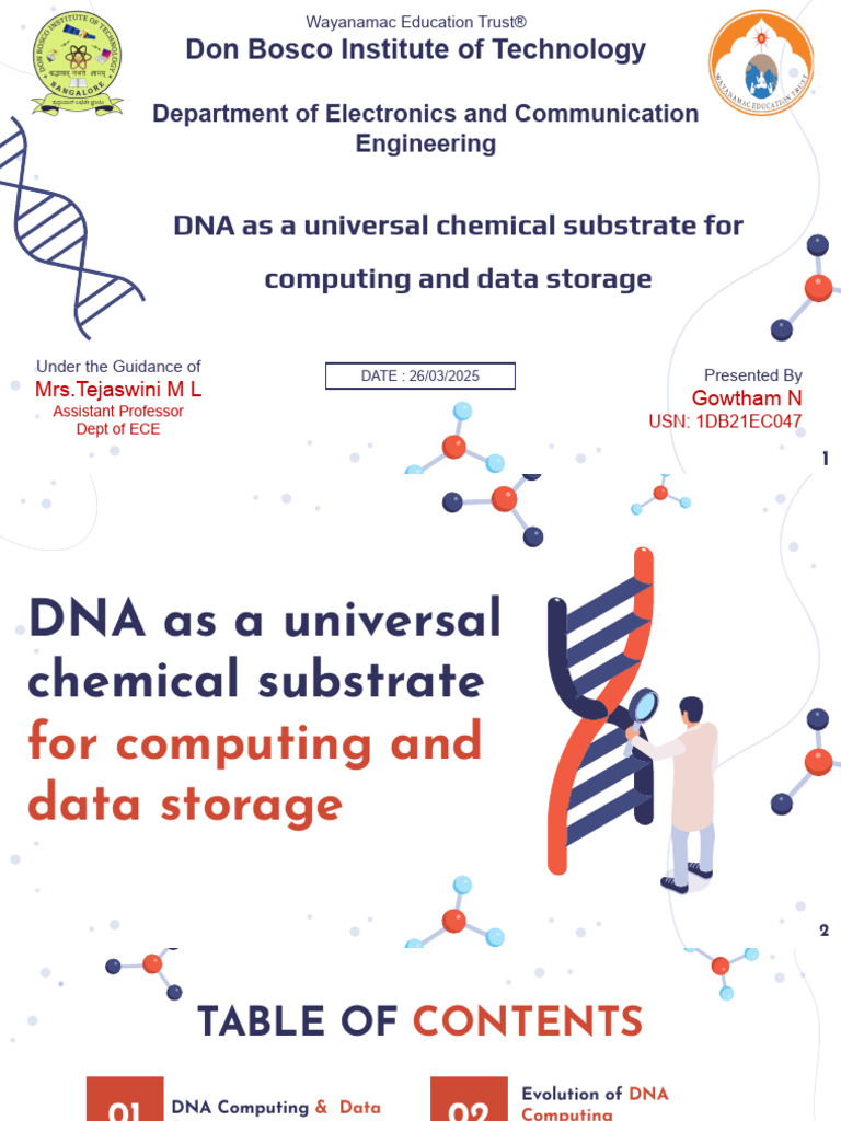 DNA: A New Frontier in Computing | PDF | Dna | Computer Data Storage