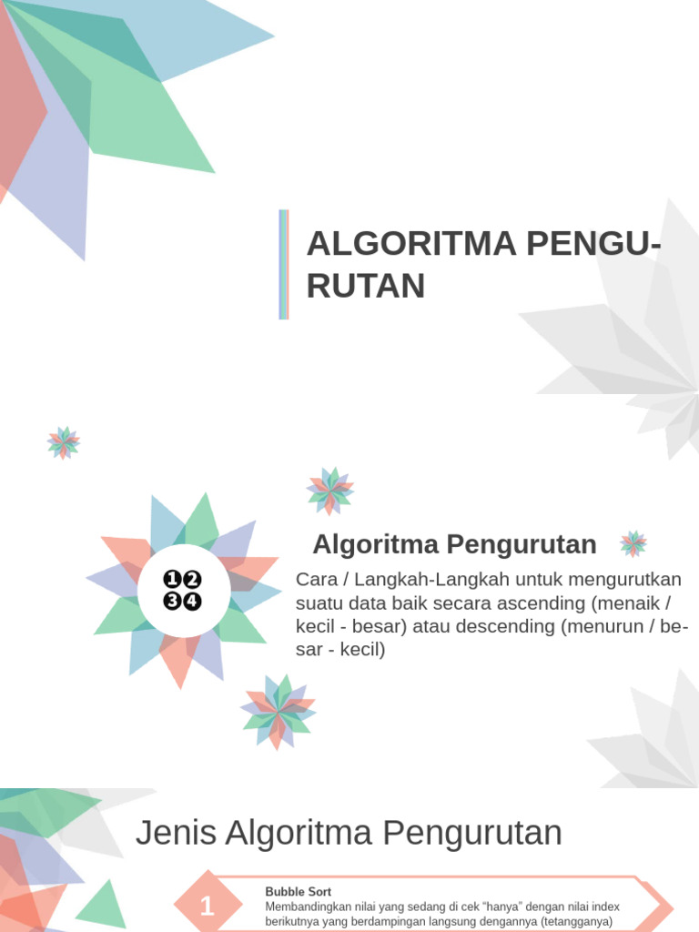 Algoritma Pengurutan (Sorting) | PDF