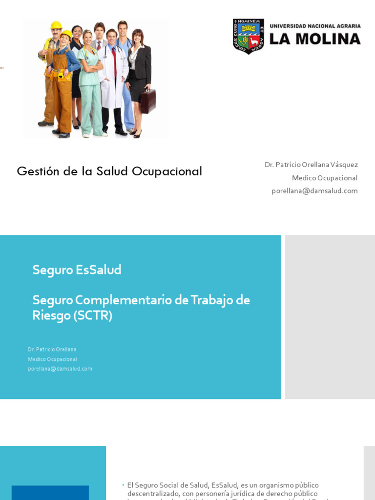 Curso Agraria N°4 - SCTR, Esssalud - 2021 - PATRICIO ORELLANA - PRESENTACION | PDF | Seguro ...