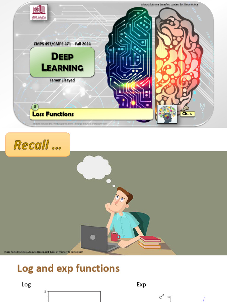 5 DL F24 Loss Functions | PDF | Statistical Classification | Regression ...