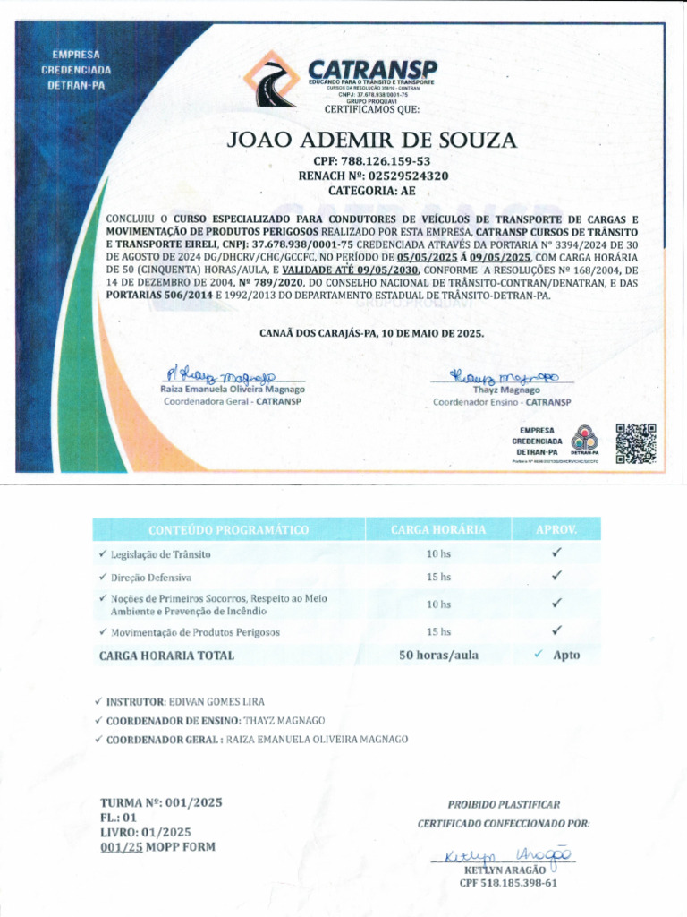 Joao Ademir de Souza Mopp | PDF