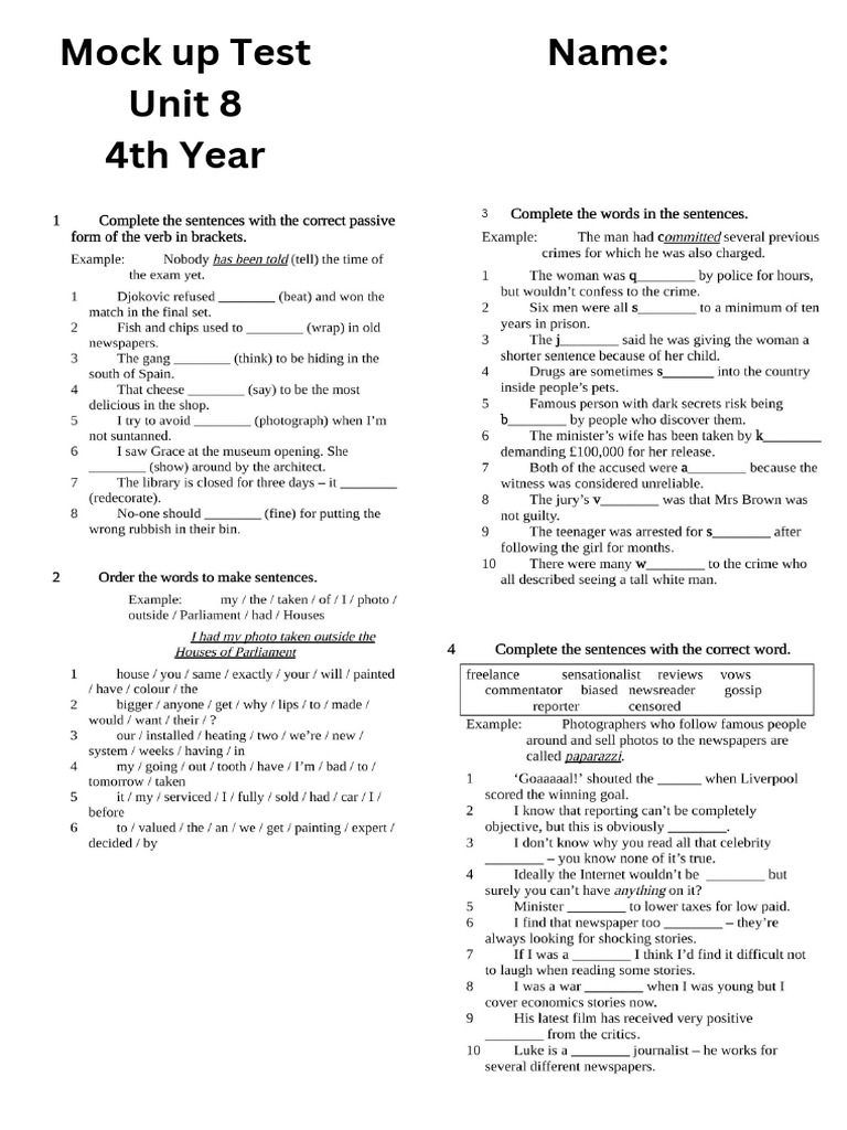 Mock Up Unit 8 4th Year - 20240828 - 145243 - 0000 | PDF