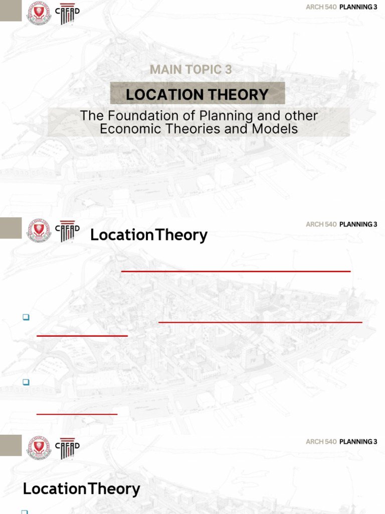 Urban Planning and Location Theory | PDF | Economics | Profit (Economics)