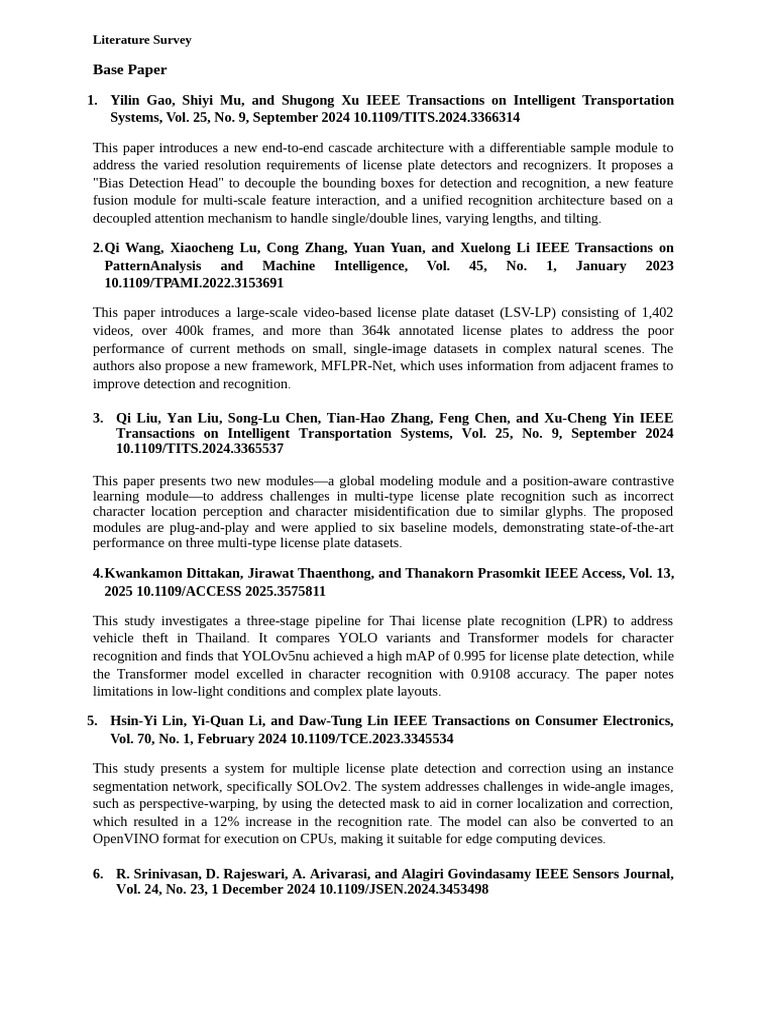Term Paper Literature Survey | PDF | Image Segmentation | Accuracy And ...