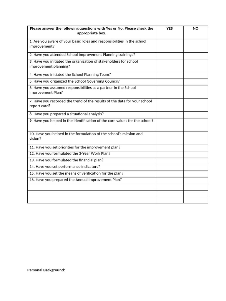 Case Study Questionnaire | PDF | Evaluation