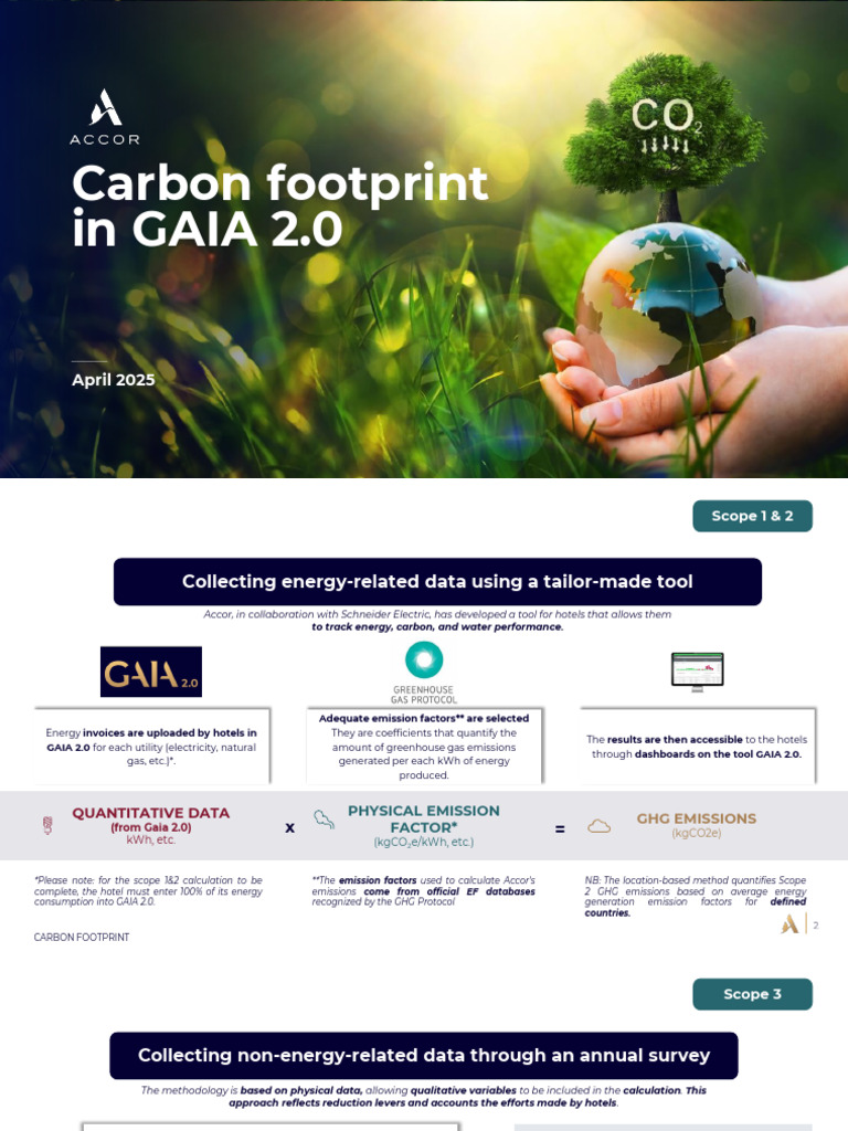 Accor's Carbon Emission Tracking 2025 | PDF | Carbon Footprint ...