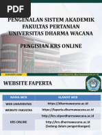 Panduan Mengisi Krs Di Siakad Untuk Mahasiswa Universitas Kepanjen | PDF