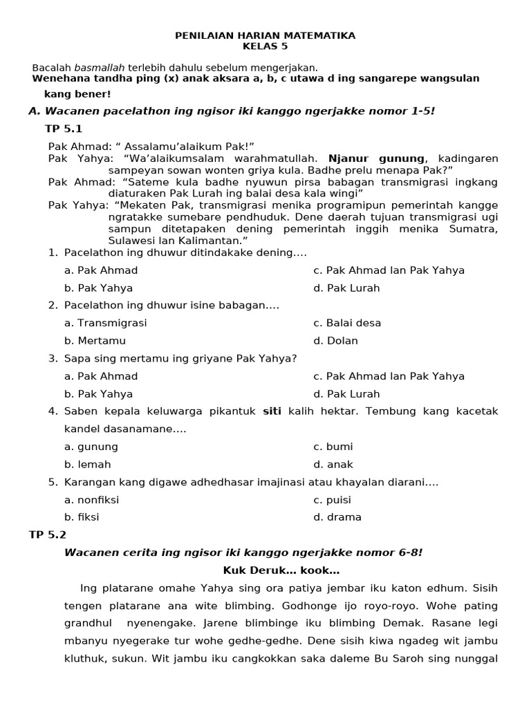 Bahasa Jawa | PDF
