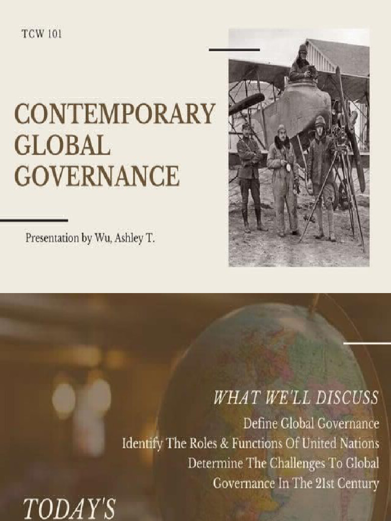 LESSON 3. The Contemporary Global Governance | PDF