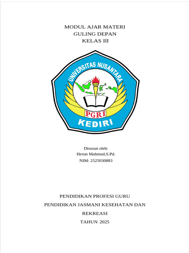 Modul Ajar Senam Lantai: Guling Depan | PDF