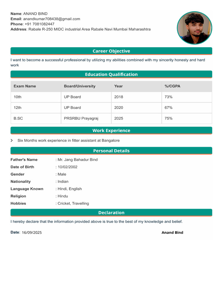 KBM Resume Maker | PDF