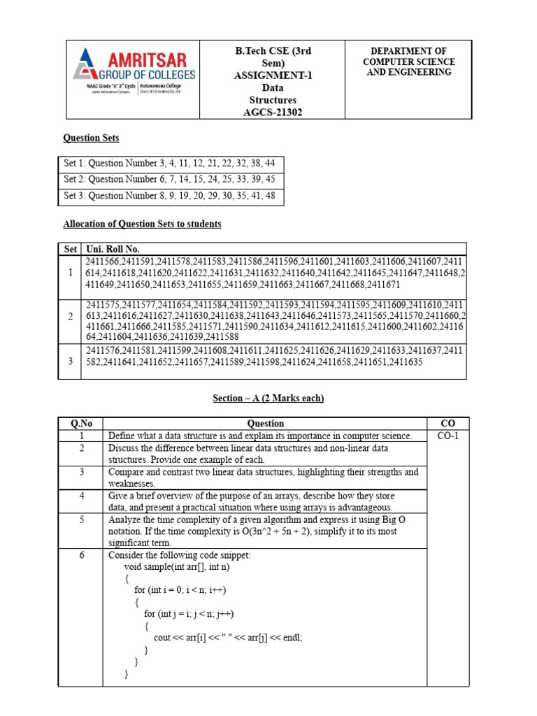 Assignment 110547 | PDF | Time Complexity | Computing