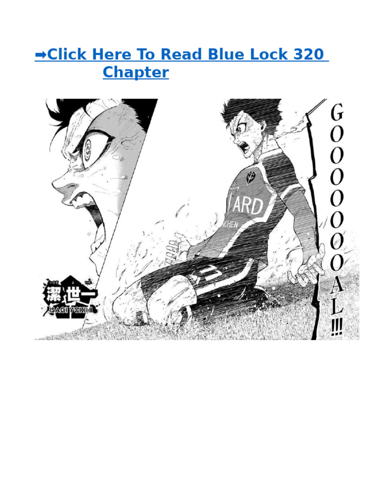 Blue Lock 320 Chapter Manga (Read Now) in English | PDF