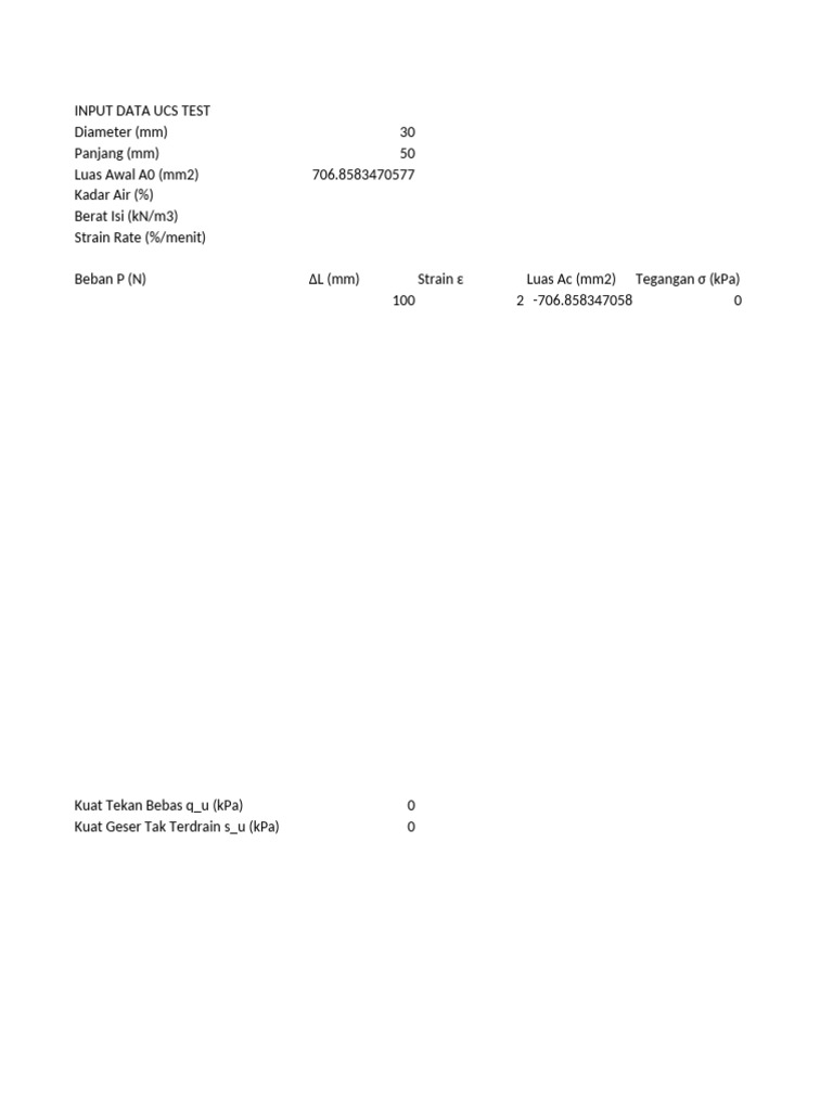 Template UCS Test | PDF