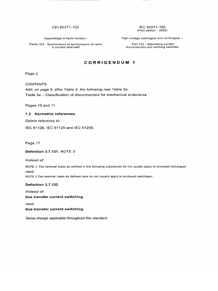 IEC 62271-102 Overview | PDF | Electrical Engineering | Electricity
