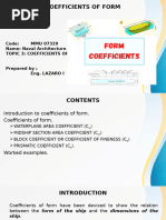 Chapter 02 - Form Coefficients | PDF | Hull (Watercraft) | Area