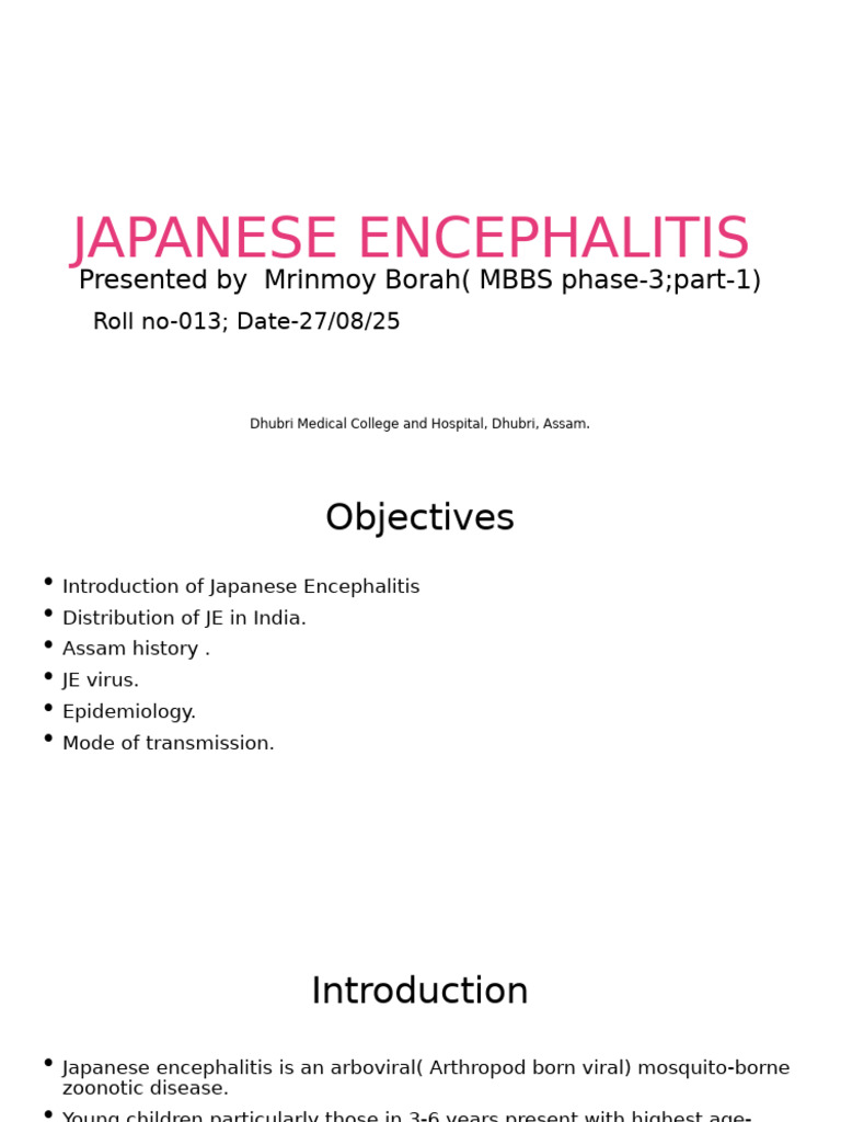 Japanese Encephalitis | PDF