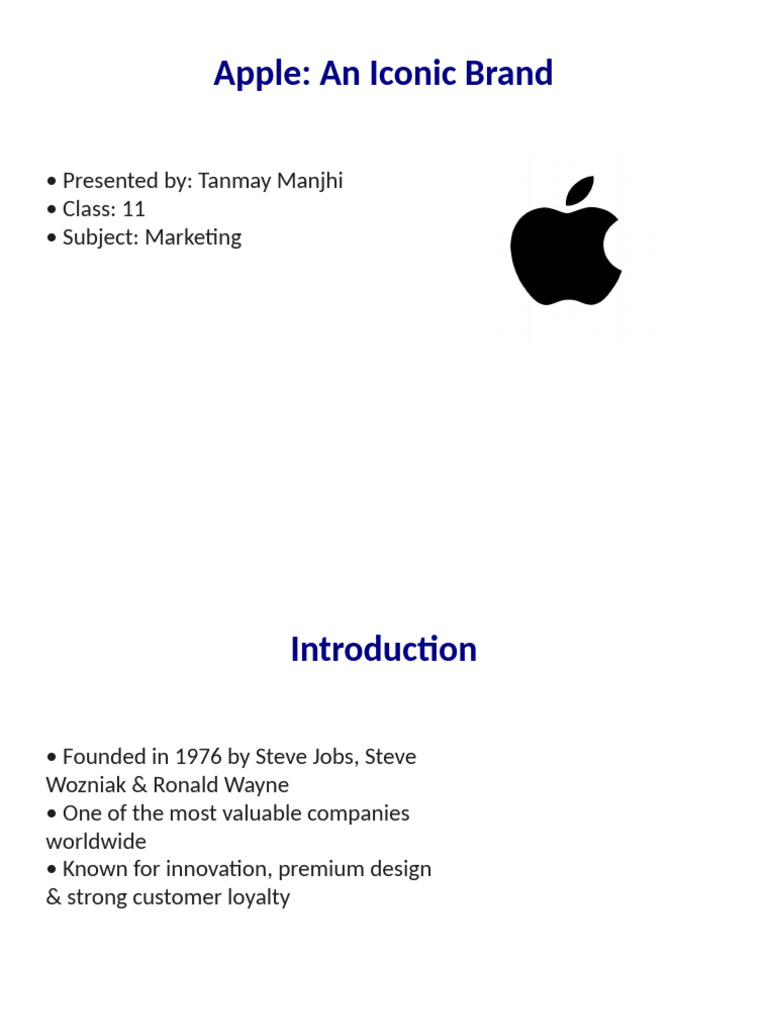 Apple's Iconic Brand Identity & Strategy | PDF